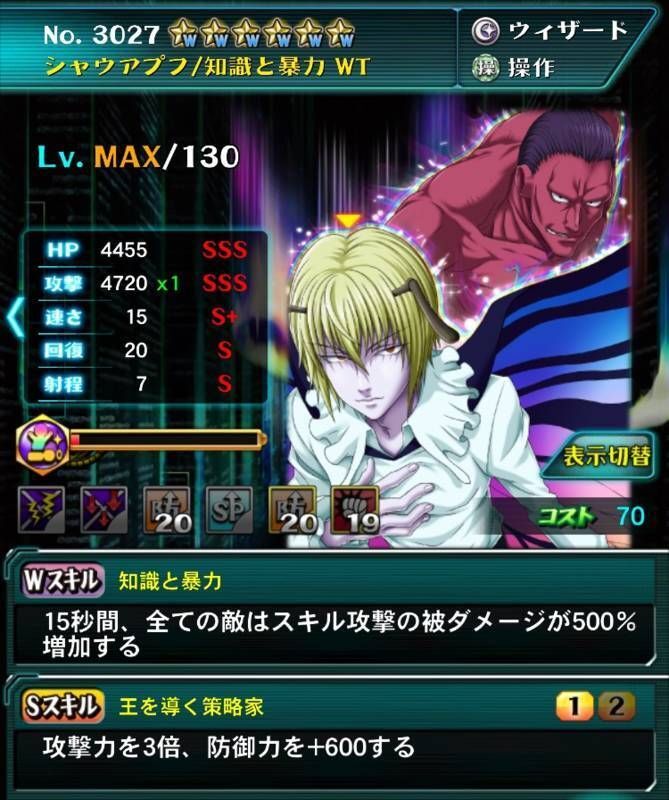 シャウアプフ／知識と暴力WT【★6】 - HHBAS攻略 | Gamerch